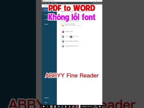 ✔️Cách chuyển hàng loạt file PDF scan sang file Word mà không bị lỗi font