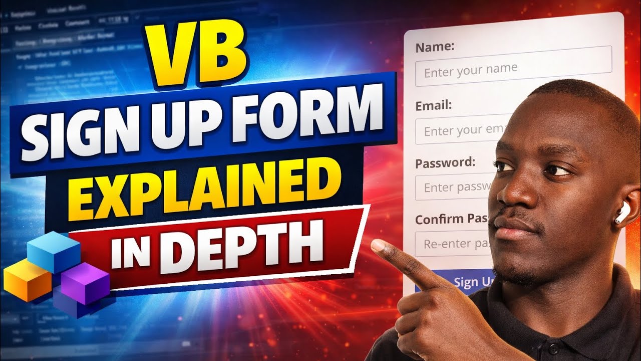 VISUAL BASIC SIGN UP FORM EXPLAINED (Part 1)