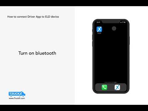 How to connect Bluetooth ELD device to Driver APP ? - TruckX