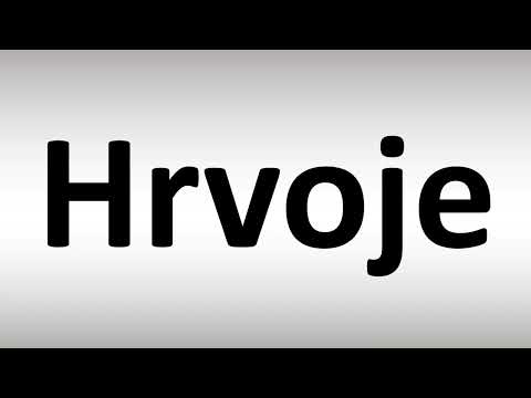 How to Pronounce Hrvoje