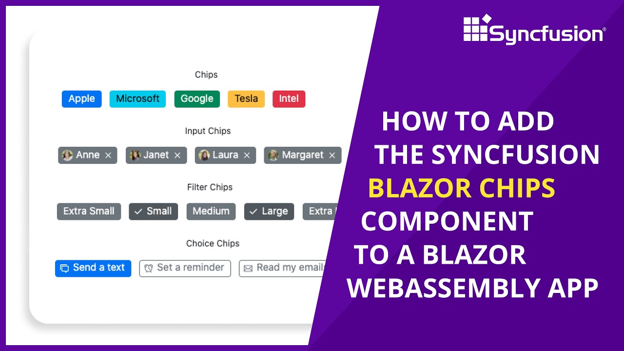 How to Add the Blazor Chips Component to a Blazor WebAssembly App