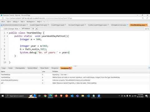 Apex Program to Convert Days into Years, Months and Days | Convert into Years, Weeks, Days
