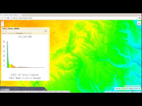Web mapping application showing North Carolina