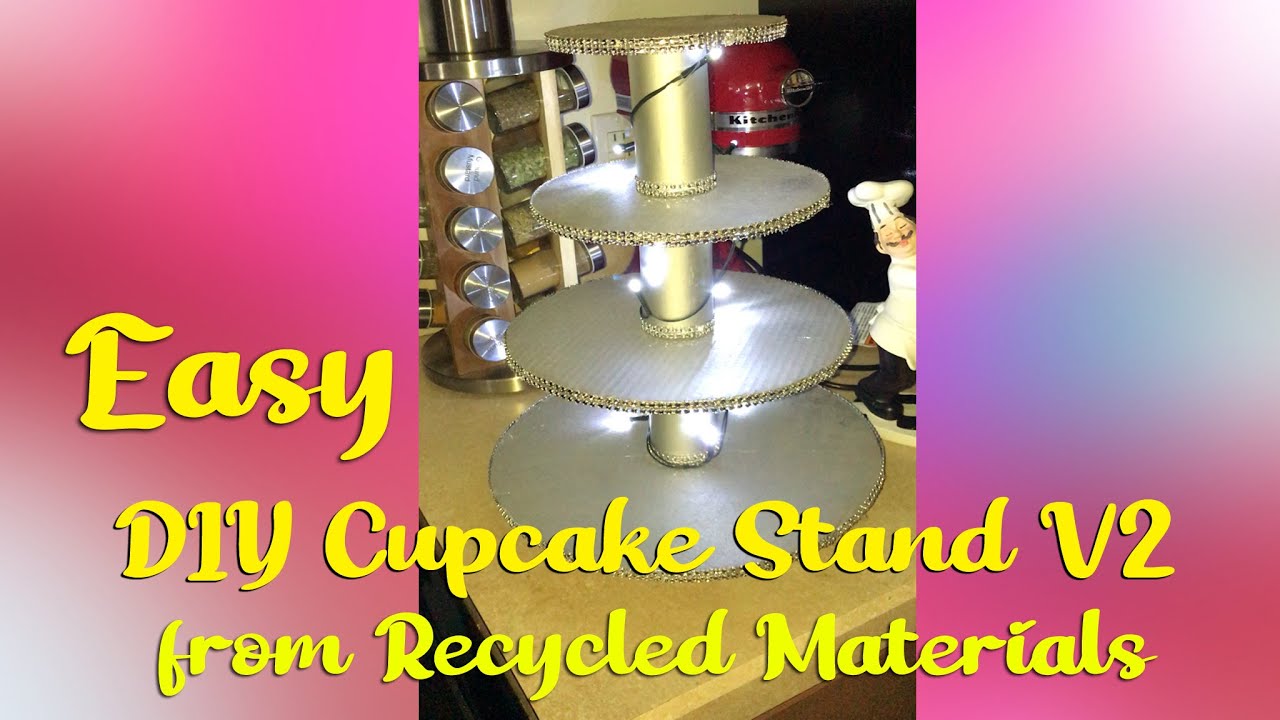 Easy DIY Cupcake Stand V2 from Recycled Materials/DIY Cardboard Idea