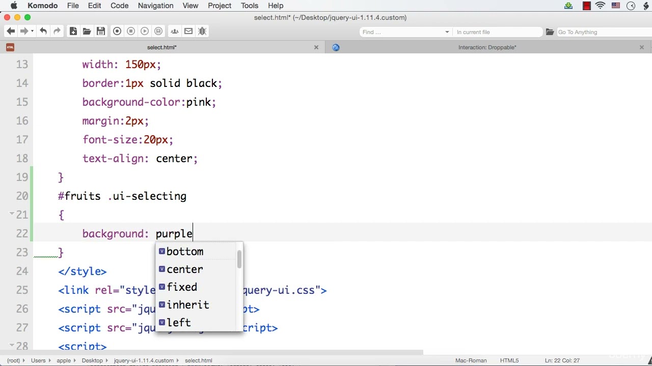 jQueryUI - Interaction Selectable 1 - Introduction to Selectable Interaction