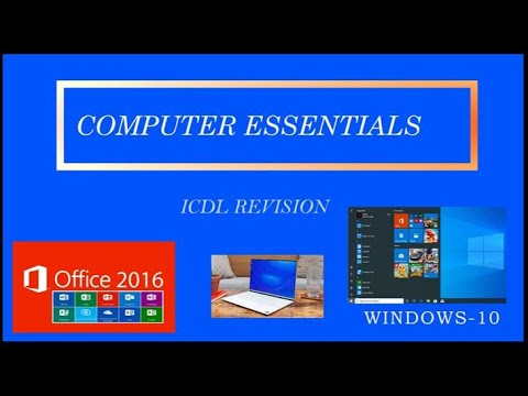 ICDL Computer Essentials- Using Windows 10 and Office 2016(Diagnostics Test)
