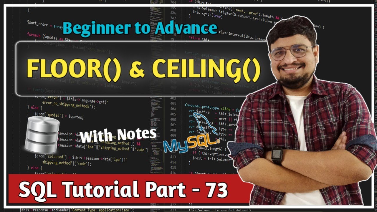 FLOOR() in SQL | CEILING() in SQL | SQL Aggregate Functions | SQL Tutorial PART 73