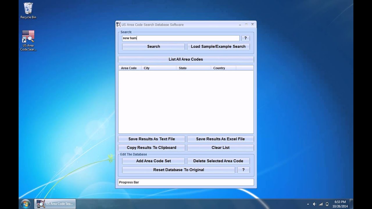 How To Use US Area Code Search Database Software