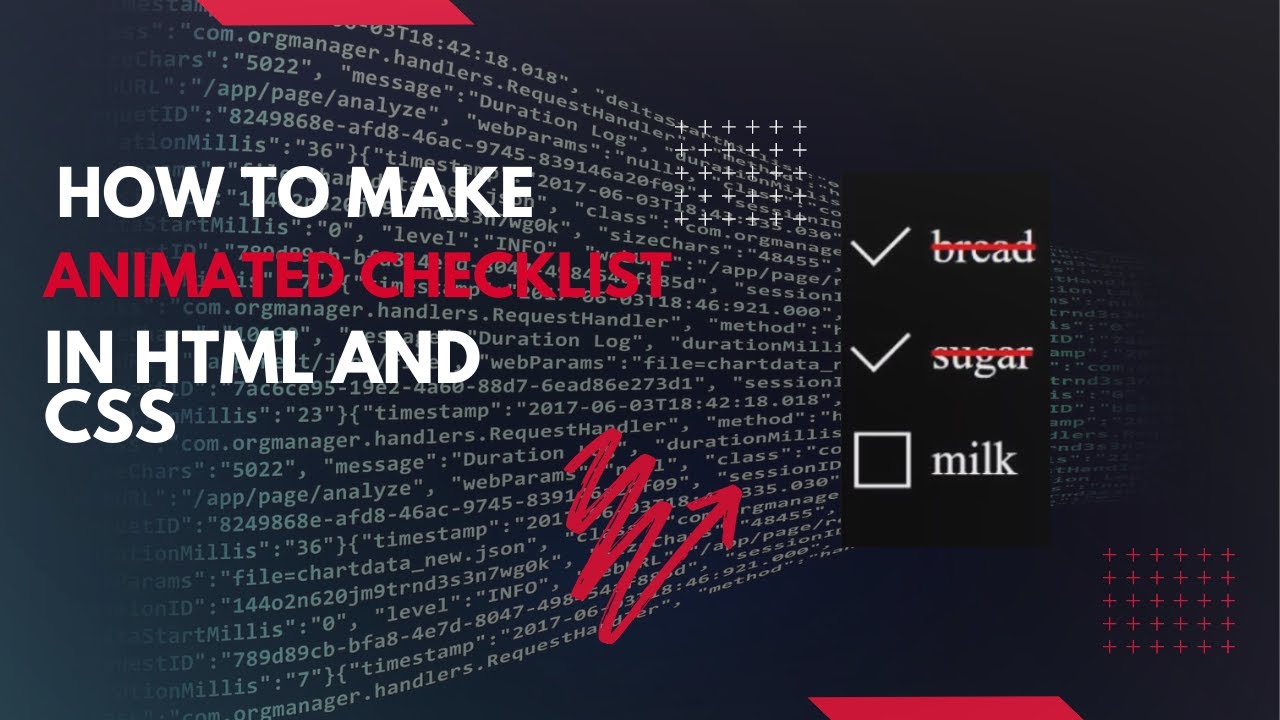 How to make checklist using HTML and CSS | with source code