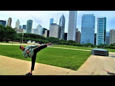 CHICAGO by TAEKWONDO MASTER ANDRE LIMA (2013) REVERWALK BEAN MILLENIUN PARK TOWER TRIBUNE CITY USA