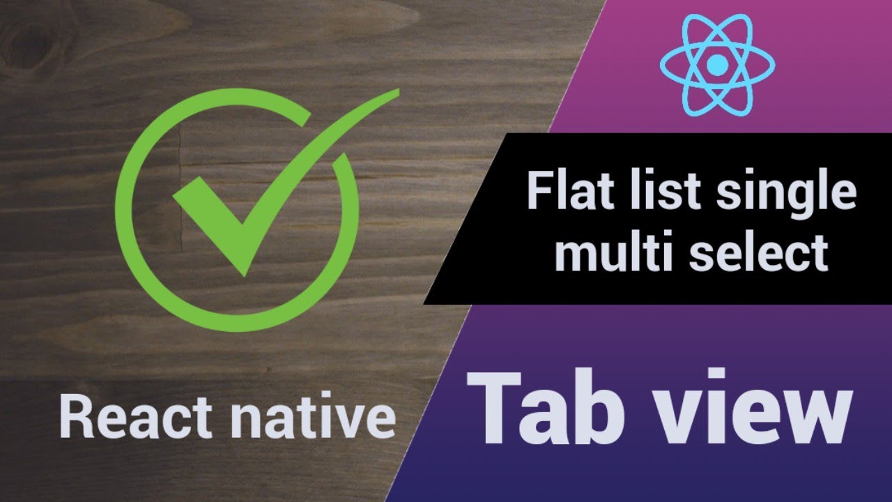 React native flatlist single multi select