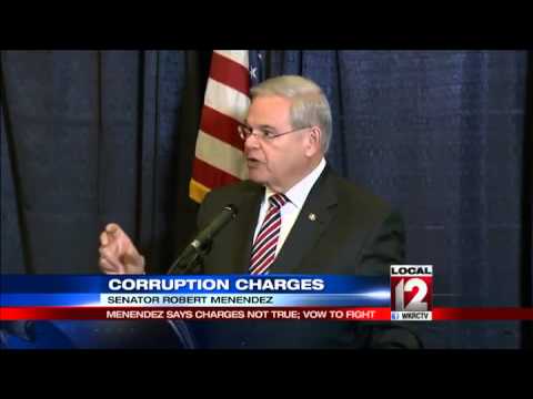 New Jersey Sen. Bob Menendez "outraged" over corruption charges