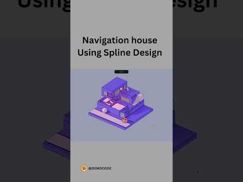 Navigation house Using Spline Design | Demo Coding