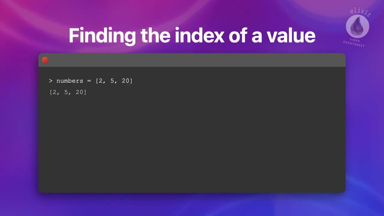 Video Cheatsheet - How to use Enum.find in Elixir