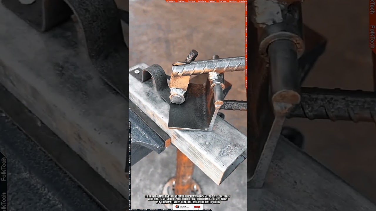Custom Rivet Press Tool: Installing Rivets With Stable And Precise Result #tool #tools #innovation