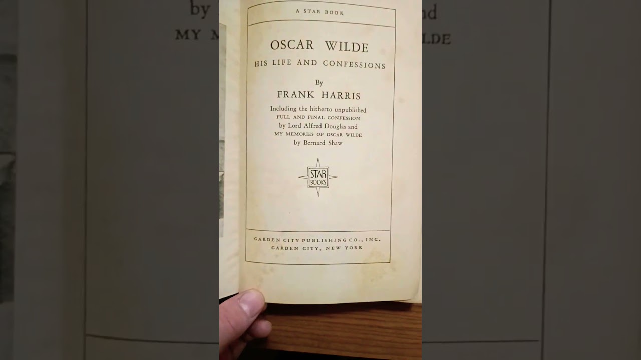 Oscar Wilde Antiquarian Hardcover Biography #books  #bookcollecting