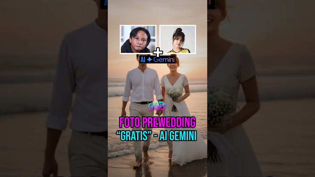 GRATIS BIKIN FOTO PREWEDDING - Tutorial Prompt Text AI GEMINI