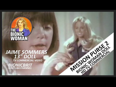 HD REMASTERED THE BIONIC WOMAN FIGURE USA TV COMMERCIAL /ADVERT LINDSAY WAGNER DOLL