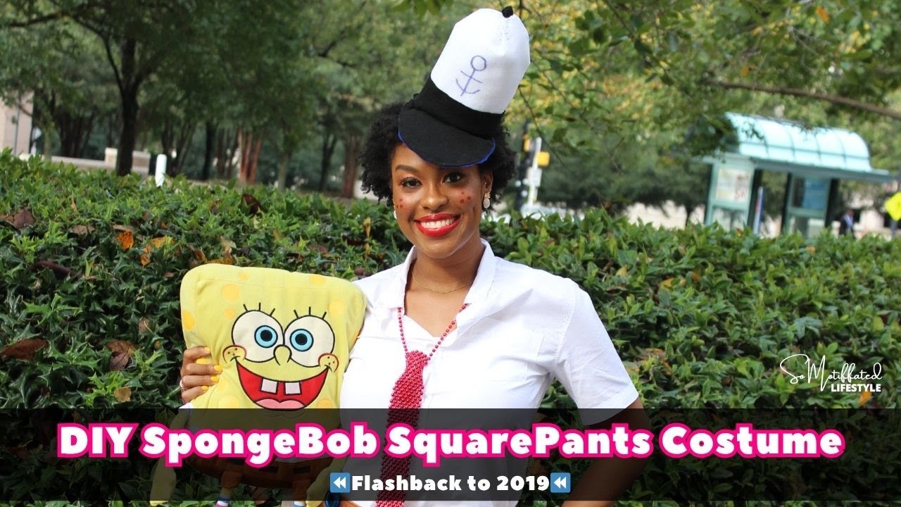 DIY SpongeBob SquarePants Costume Tutorial 🍍 A Great Last Minute Option!