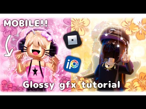 HOW TO GET MAKE A GLOSSY GFX ON MOBILE!!😱✨(FREE) 5K SPECIAL #capcut #roblox #viralvideos