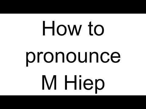 How to Pronounce M Hiep (Vietnamese)