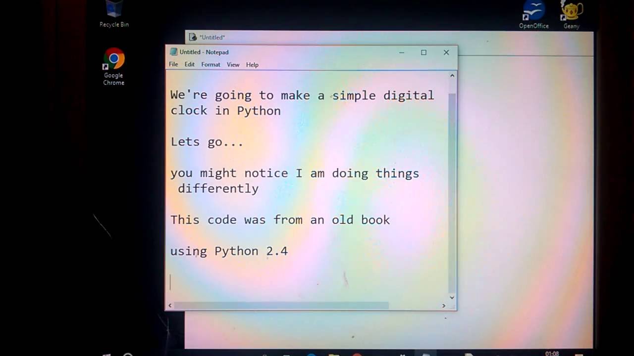 Python Basics - Digital Clock Program