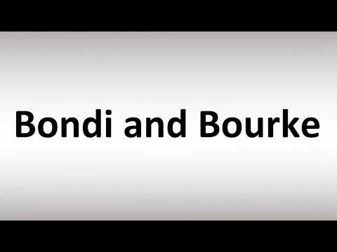 How to Pronounce Bondi and Bourke