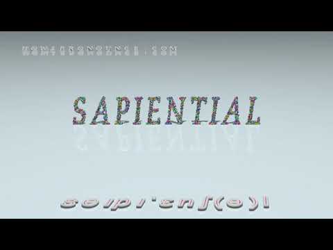 sapiential - pronunciation