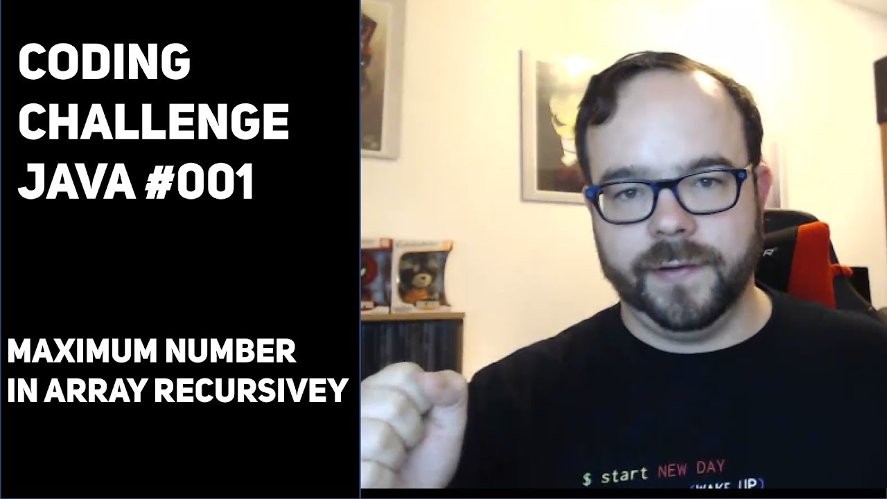 Java Coding Challenge #001 - Finding maximum number in array recursively