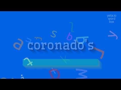 CORONADO'S - HOW TO SAY CORONADO'S? #coronado's