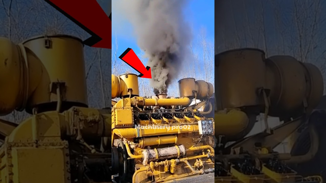 Amazing cold Startup & Horror Engine Sound #ytshort #dieselengine #viral