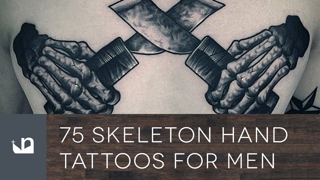 75 Skeleton Hand Tattoos For Men