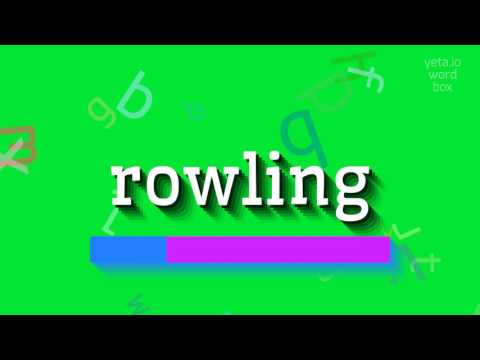HOW TO SAY ROWLING? #rowling