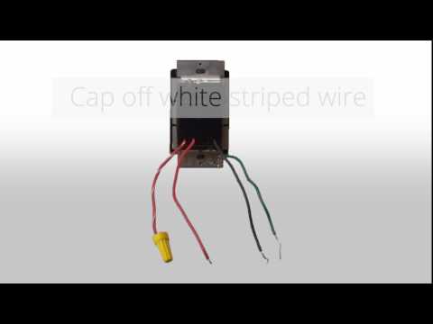 Wiring a 3 Way Dimmer in a Single Pole Application (with Wire Leads)