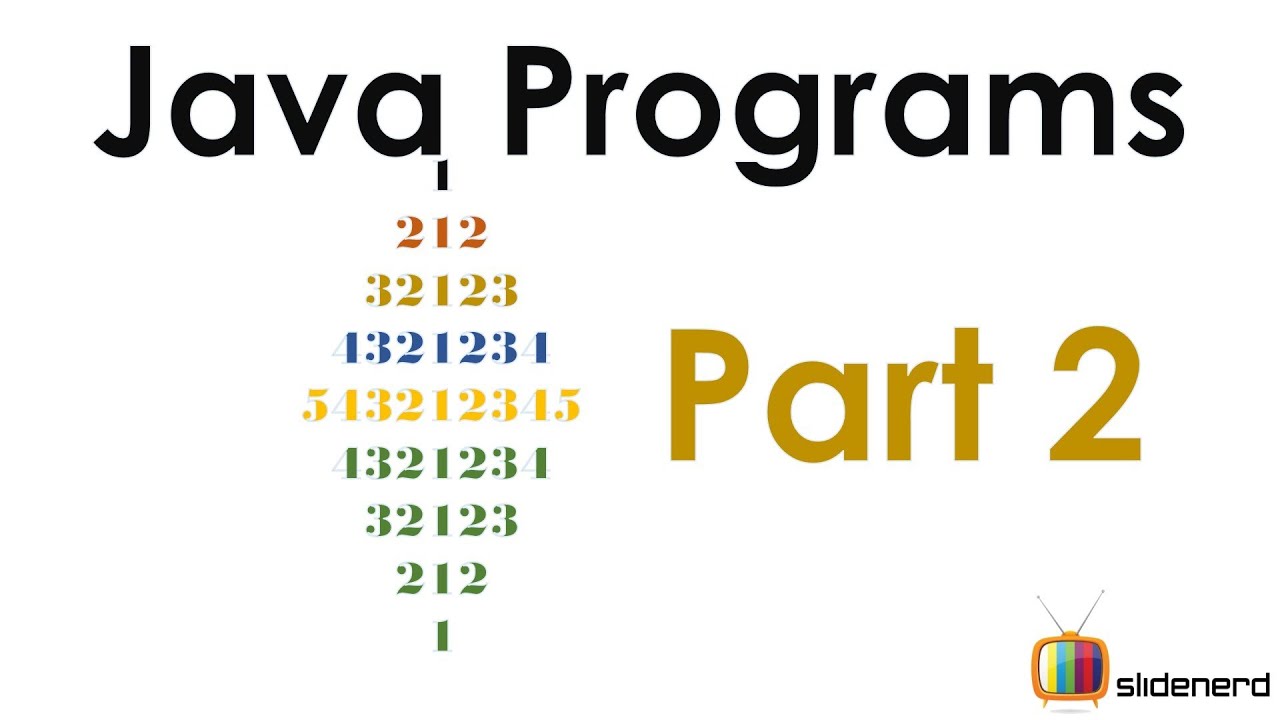 67 Java Patterns Numeric Diamond Part 2 |