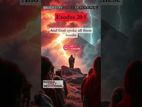 "Exodus 20:1: The Foundation of God's Covenant"