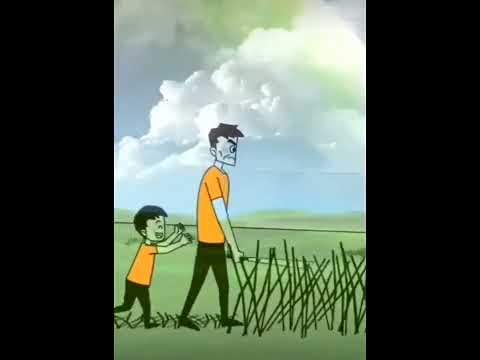 Father and Son Deep meaning Cartoon video||Father and Son deep affection