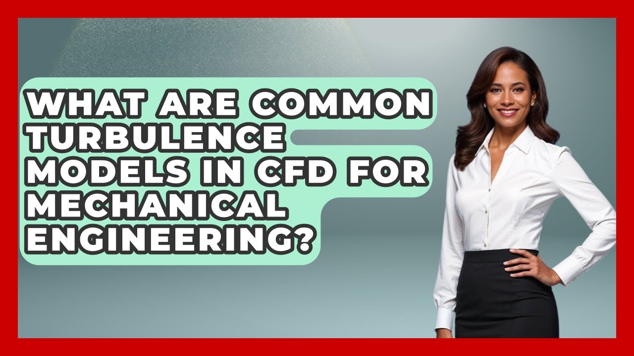 What Are Common Turbulence Models In CFD For Mechanical Engineering?