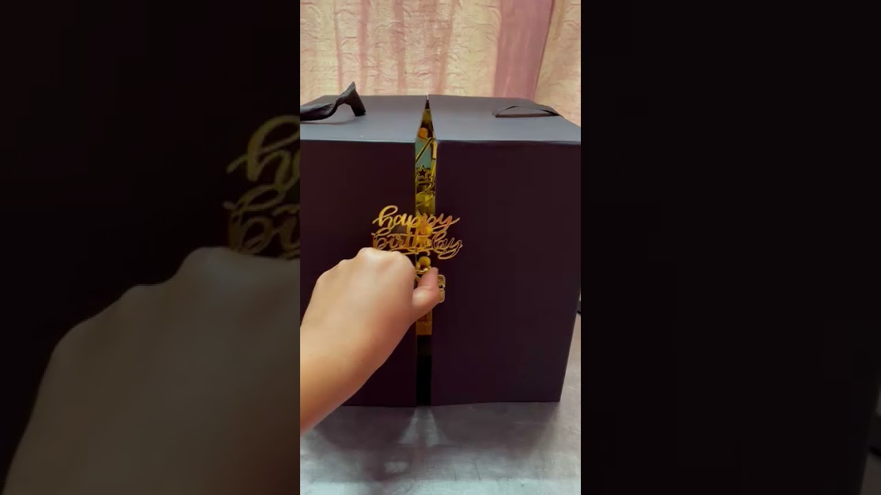 Surprise cake box went for celebration in Ahmedabad.