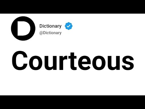 Courteous Meaning In English