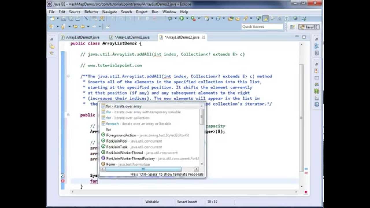 java util ArrayList addAllint index, Collection  c