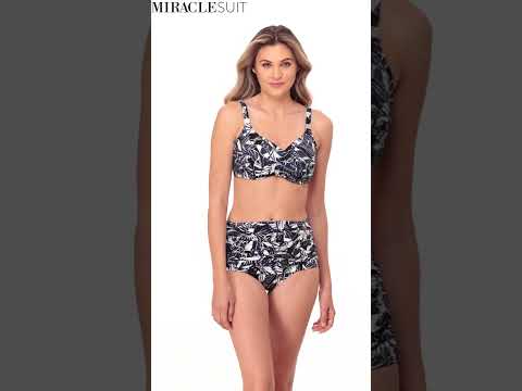 Miraclesuit Women's Shimmer Shadows Bikini Top (D/DD Cup) | SwimOutlet.com