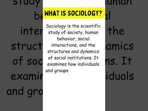 What Is Sociology? (Life's Biggest Questions) #definition #short #viral