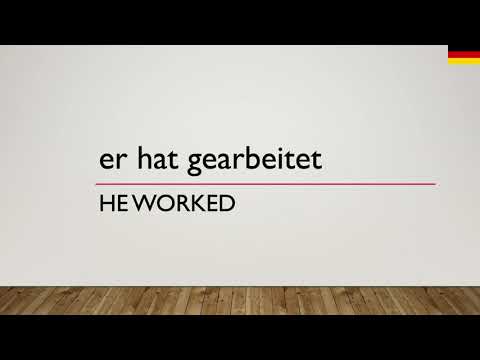 arbeiten - to work - learn German verbs