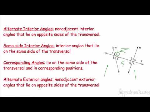 Geometry - Section 3.1 Lines and Angles