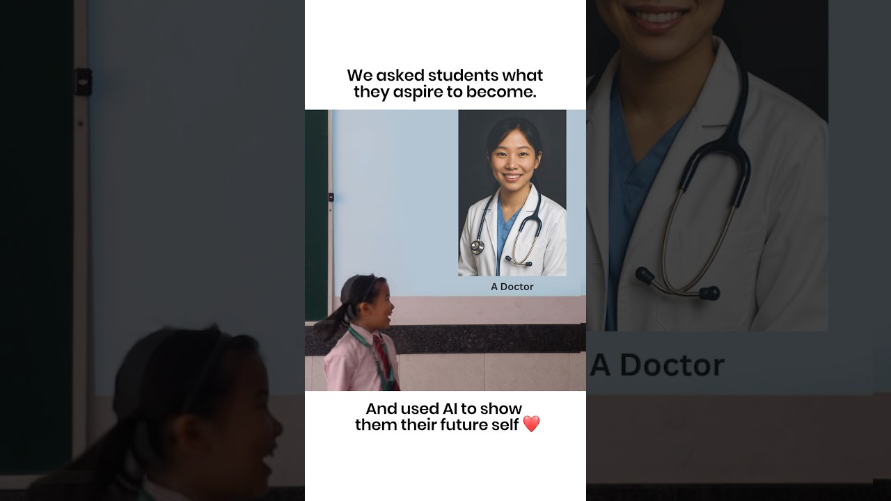 Watch the reaction of our students as the teachers use Ai to show what their future self looks like!