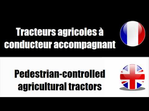 [Learn to speak French] Tractors