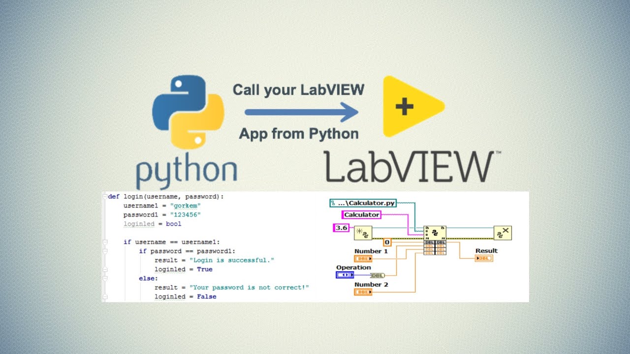 Integrate Python Code into LabVIEW