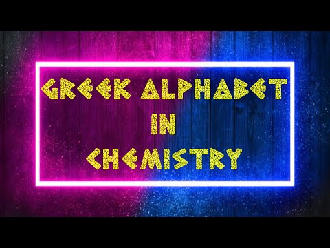 Greek Alphabet Symbols in Chemistry | Greek Letters and their Pronounciation | Ms.Chemic