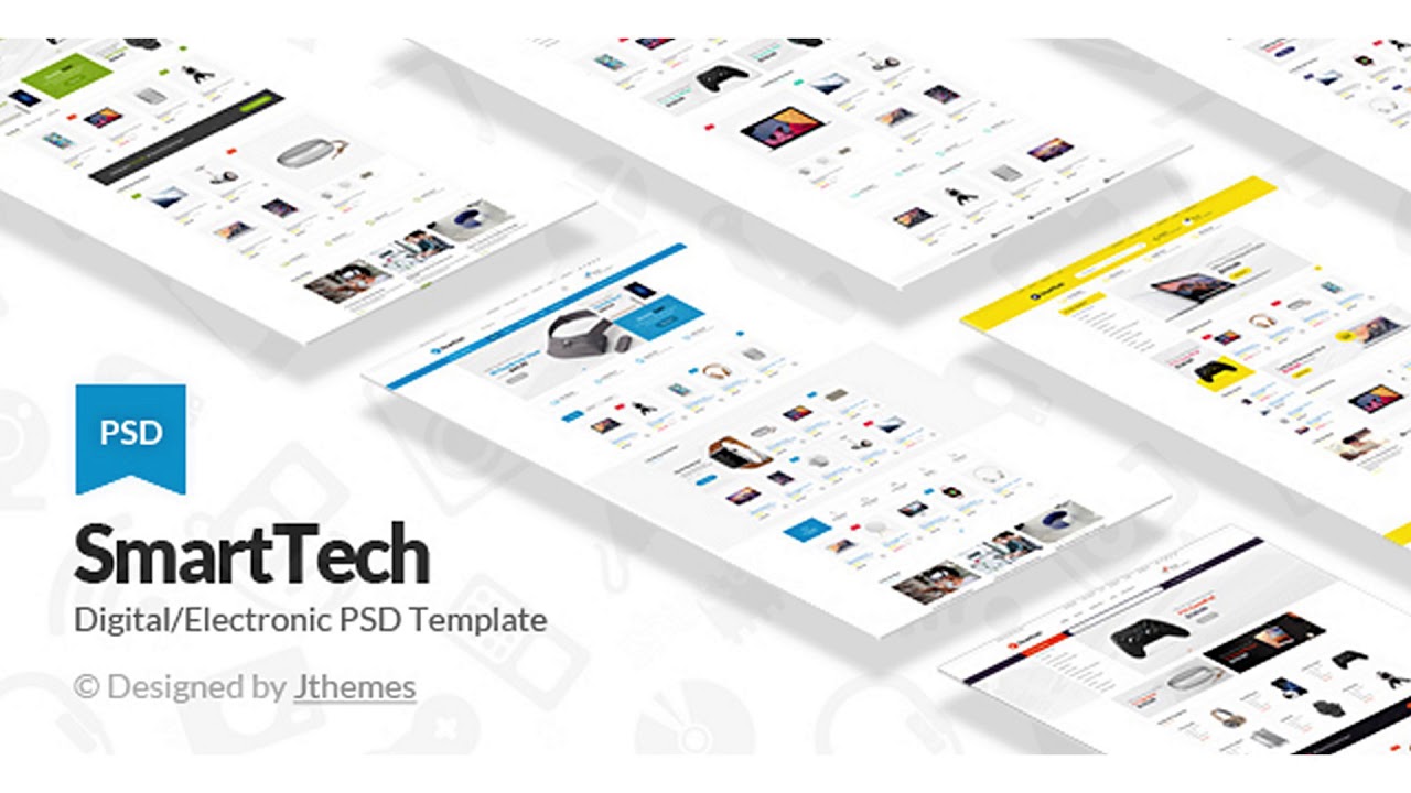 Smart Tech - Ecommerce with 17 Home Versions PSD Template | Themeforest Website Templates and Themes